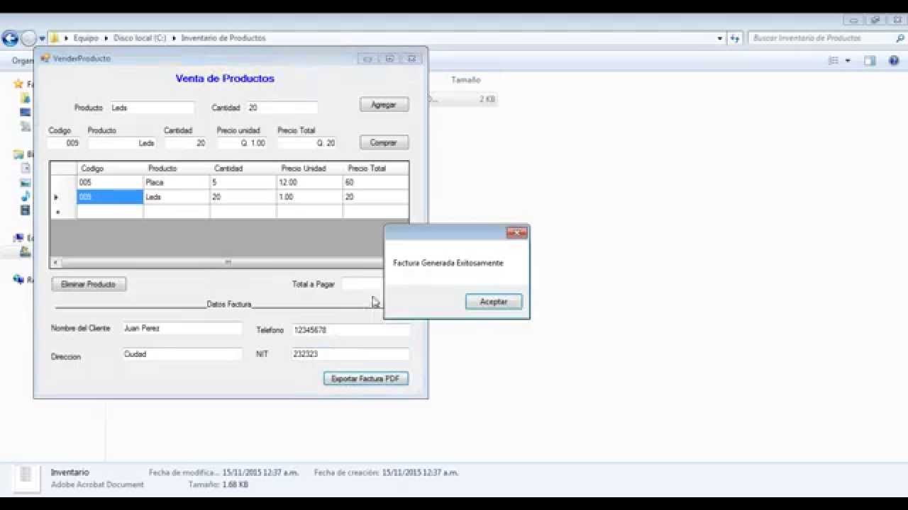 Programa de Venta de Productos por medio de C# y PostgreSQL - YouTube