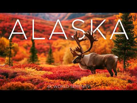 Alaska 4K 💛 Colorful Autumn in America’s Last Frontier 💛 Golden Tundra, Mountains & Wild Nature