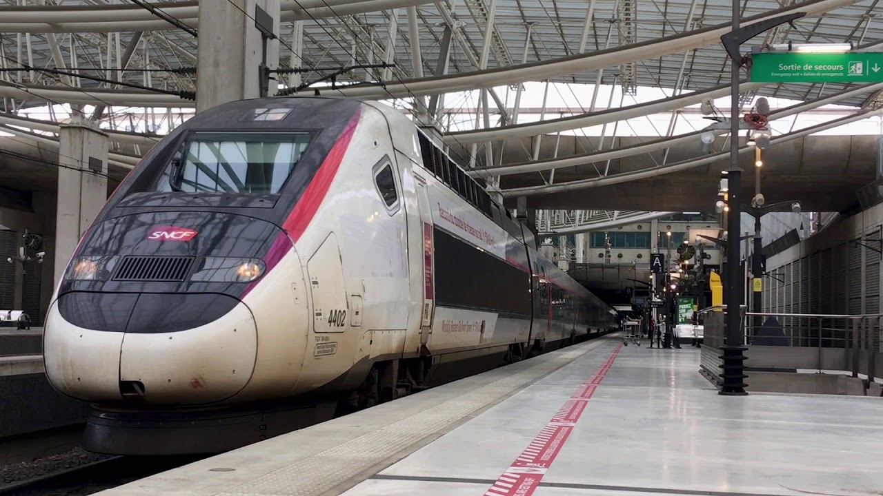 TGV POS 4402 (2007 world record holder) - Dep. from CDG Airport - 01 ...