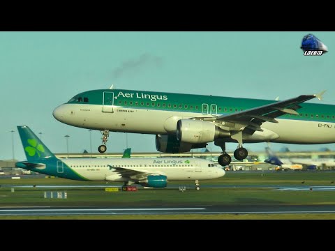 1 Hour of Planespotting on Dublin Airport #planespotting #crosswind #dublin #emirates