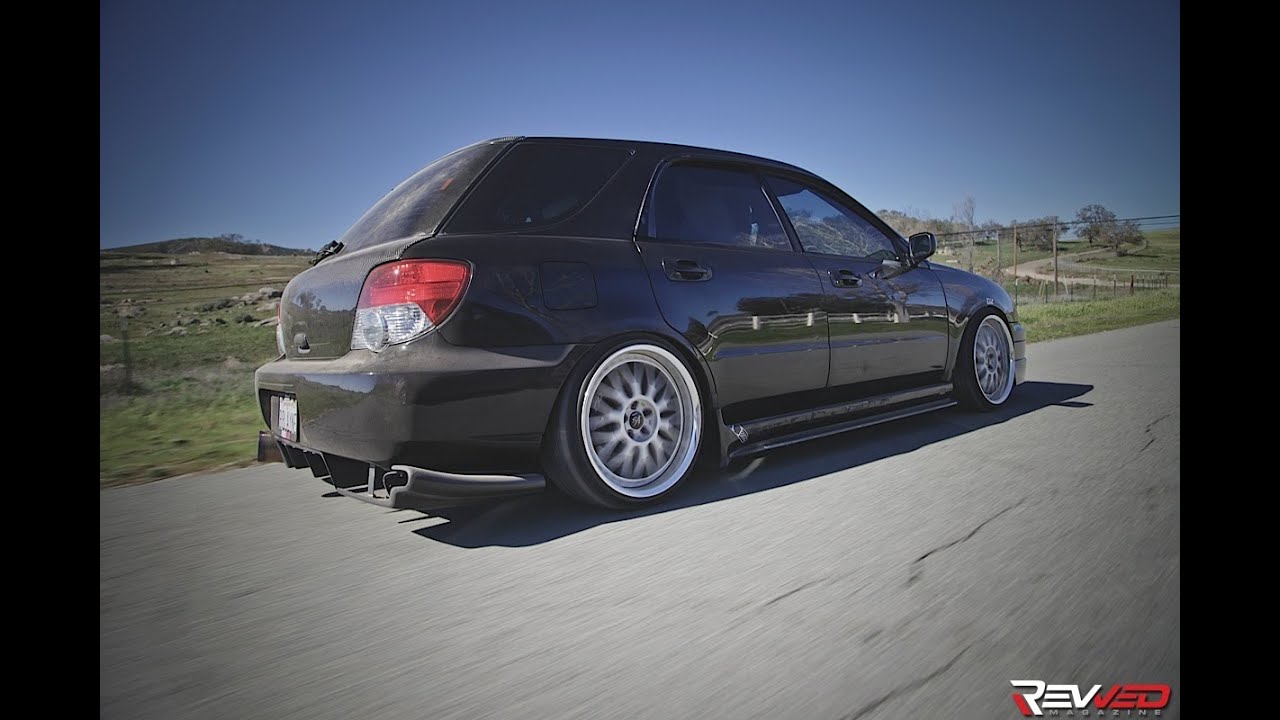 Car Feature: Boosted & Bagged Subaru WRX Show Wagon - YouTube
