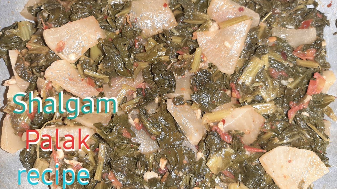 Shalgam palak recipe شلجم پالک ریسپی بنانے کا طریقہ kiran desi khana ...
