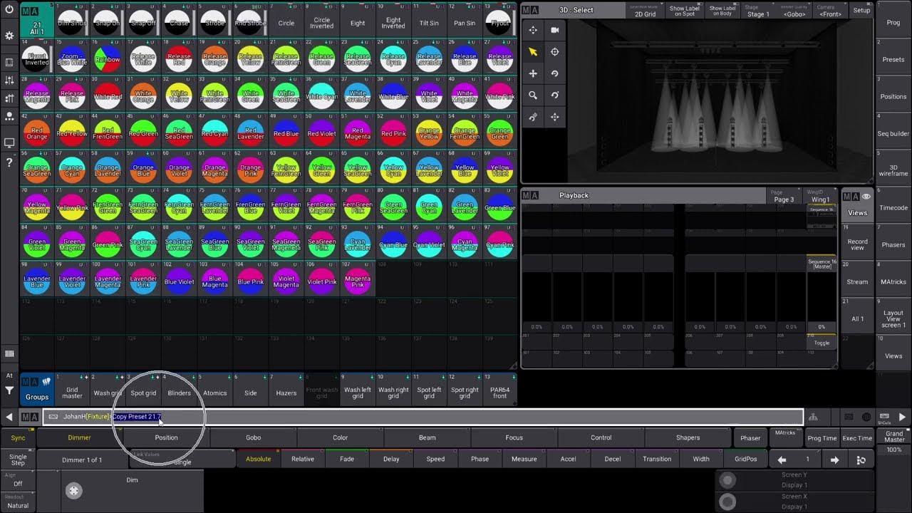 grandMA3 tips (NO) - Universale Phasere og Recipe - YouTube
