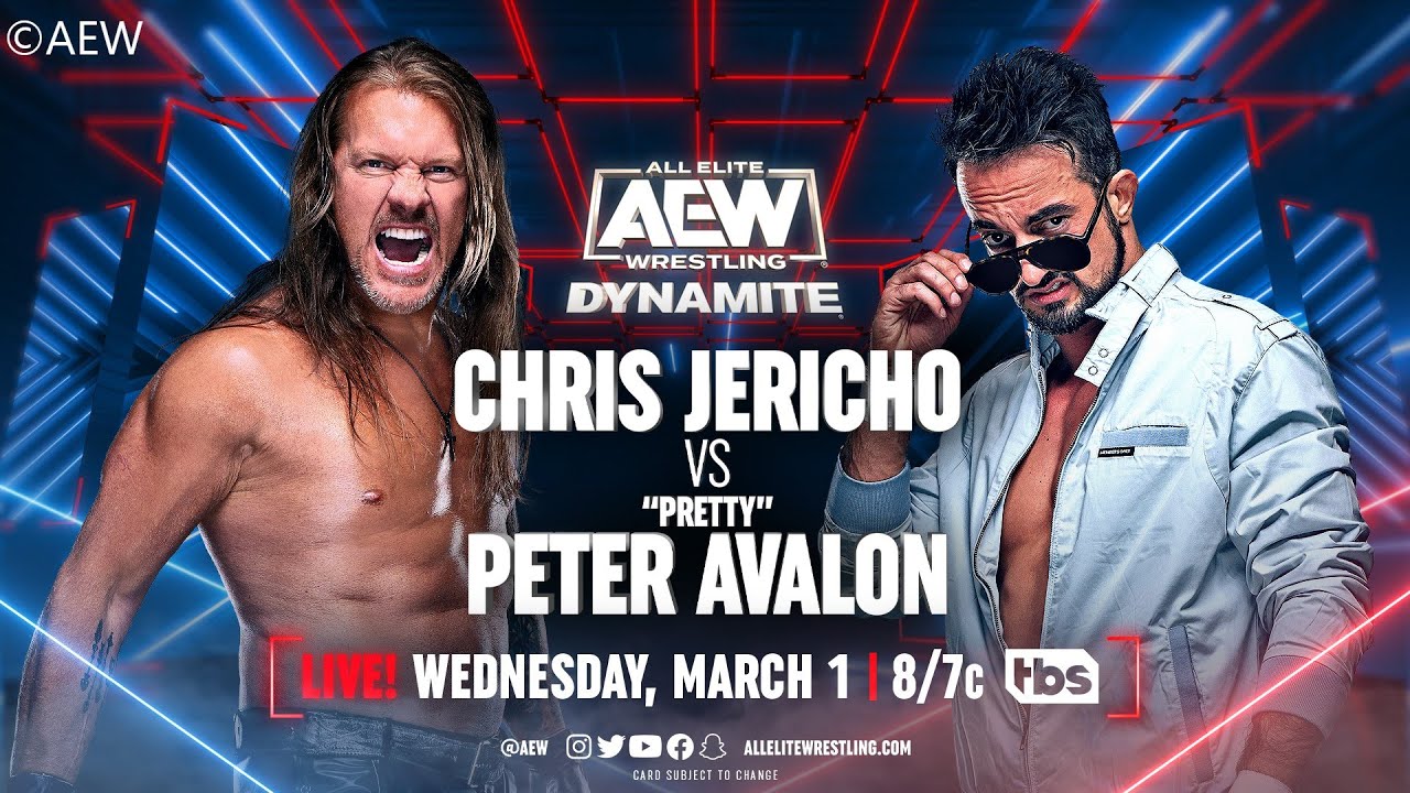 Chris Jericho vs Peter Avalon / Singles Match / AEW Dynamite #178 / WWE ...