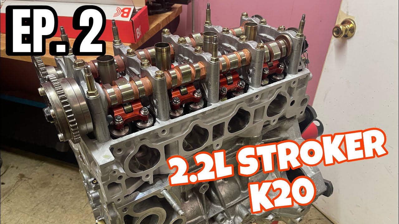 Turbo 8th Gen Civic Si FA5 Rebuild | Ep.2 Assembling the 2.2L Stroker ...