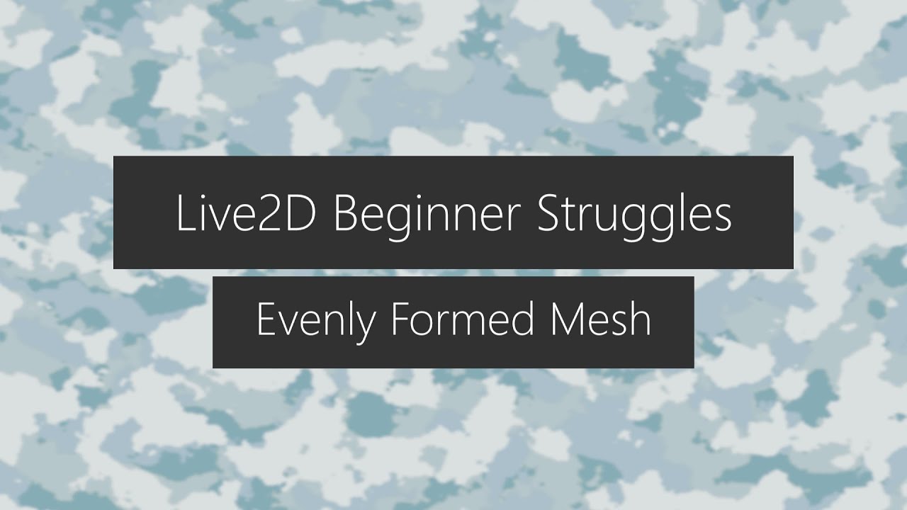 Live2D Tutorial - Beginner Struggles - Evenly Formed Mesh - YouTube