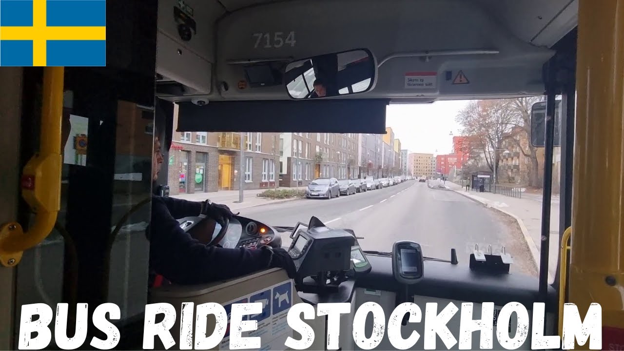 Sweden-Stockholm-Bus Ride| With Bus144|From Gullmarsplan To Juliaborg ...