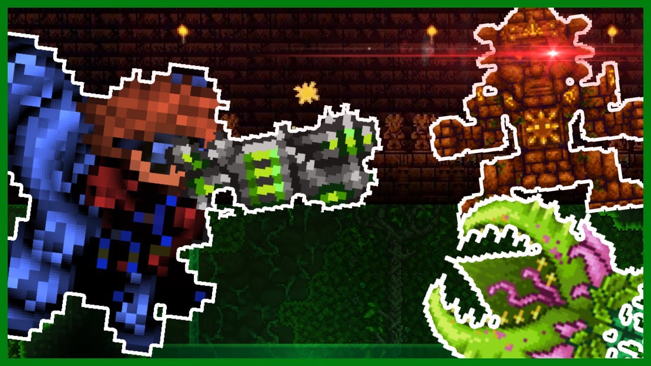 Defeating Plantera and Golem (Terraria Constant Seed Episode 7) - YouTube
