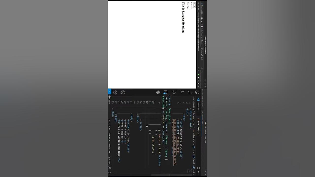 Jquery Chapter 1 Shorts Jquery Youtube