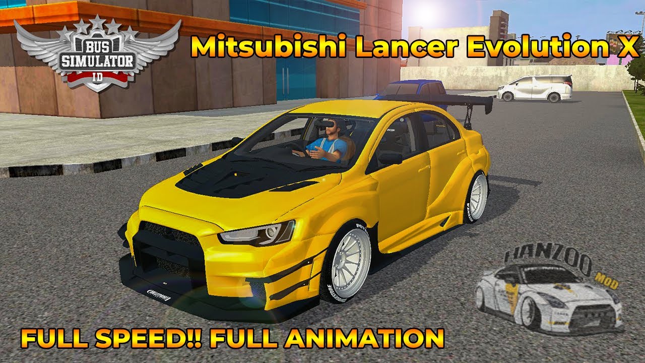 Mitsubishi Lancer Evolution X - BUSSID || HANZOO MOD - YouTube