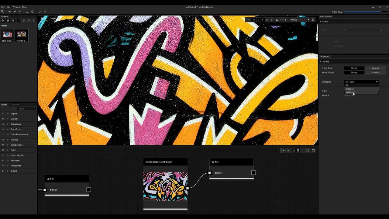 Unity ArtEngine - How To - Up-Res - YouTube