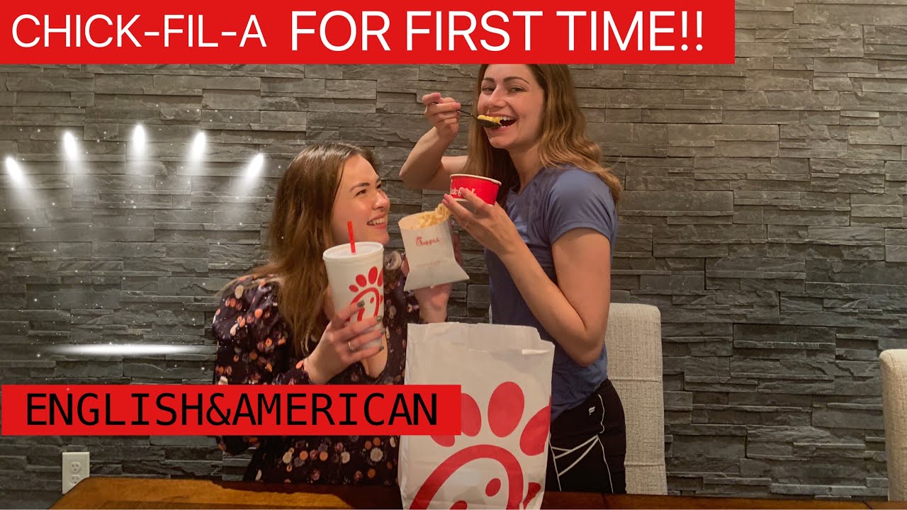 British Girl Tries Chick Fil A For The First Time Featuring American