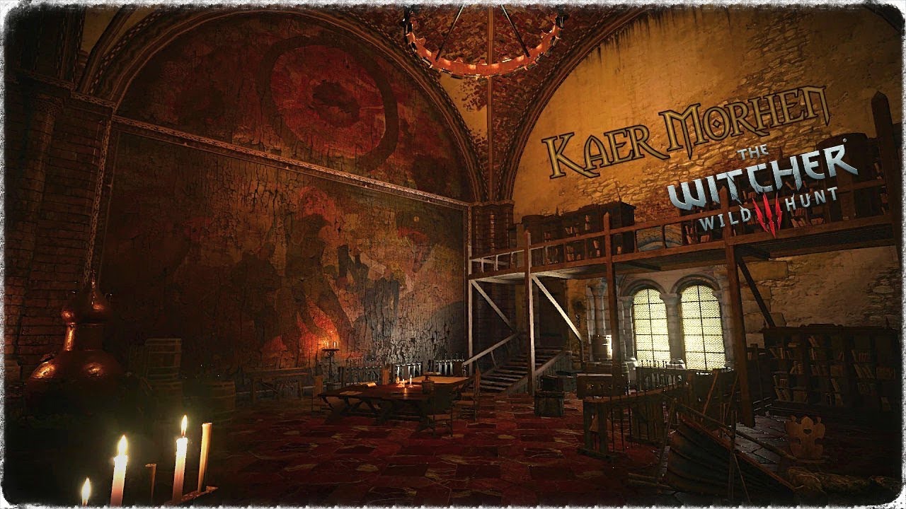 Witcher 3: Kaer Morhen's Main Hall Ambient | 1 Hour version | Relaxing ...