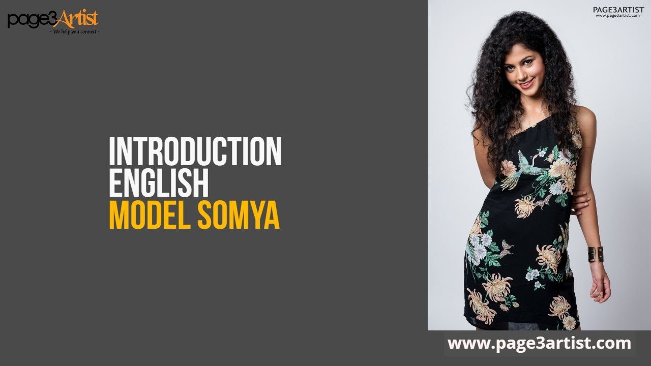 Introduction Video English Model Somya - YouTube