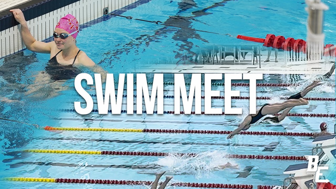 MY FIRST SWIM MEET! I didn’t expect that to happen! - YouTube
