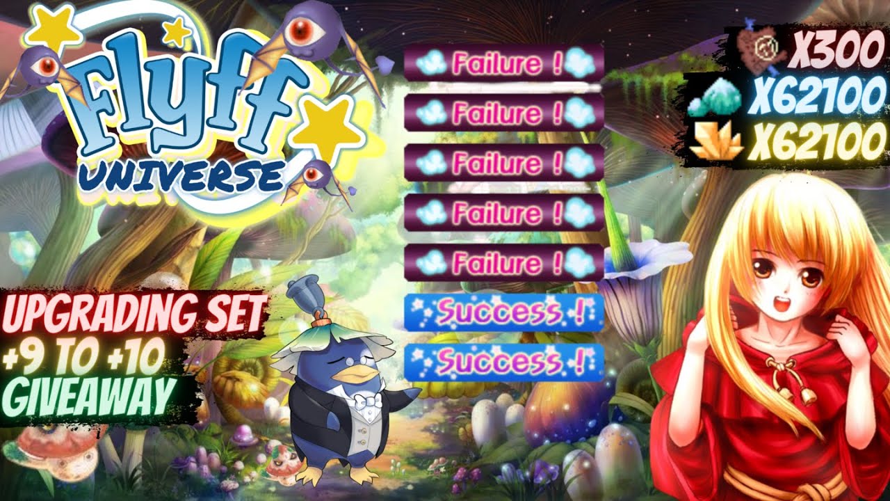 Flyff Universe : Upgrading set +9 to +10 [Giveaway] - YouTube