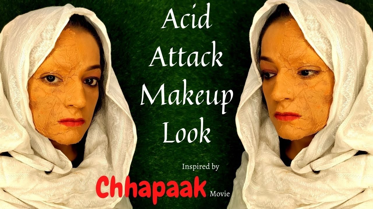 Acid Attack Makeup Tutorial Easy || Acid Burn Makeup || CHHAPPAK Movie ...