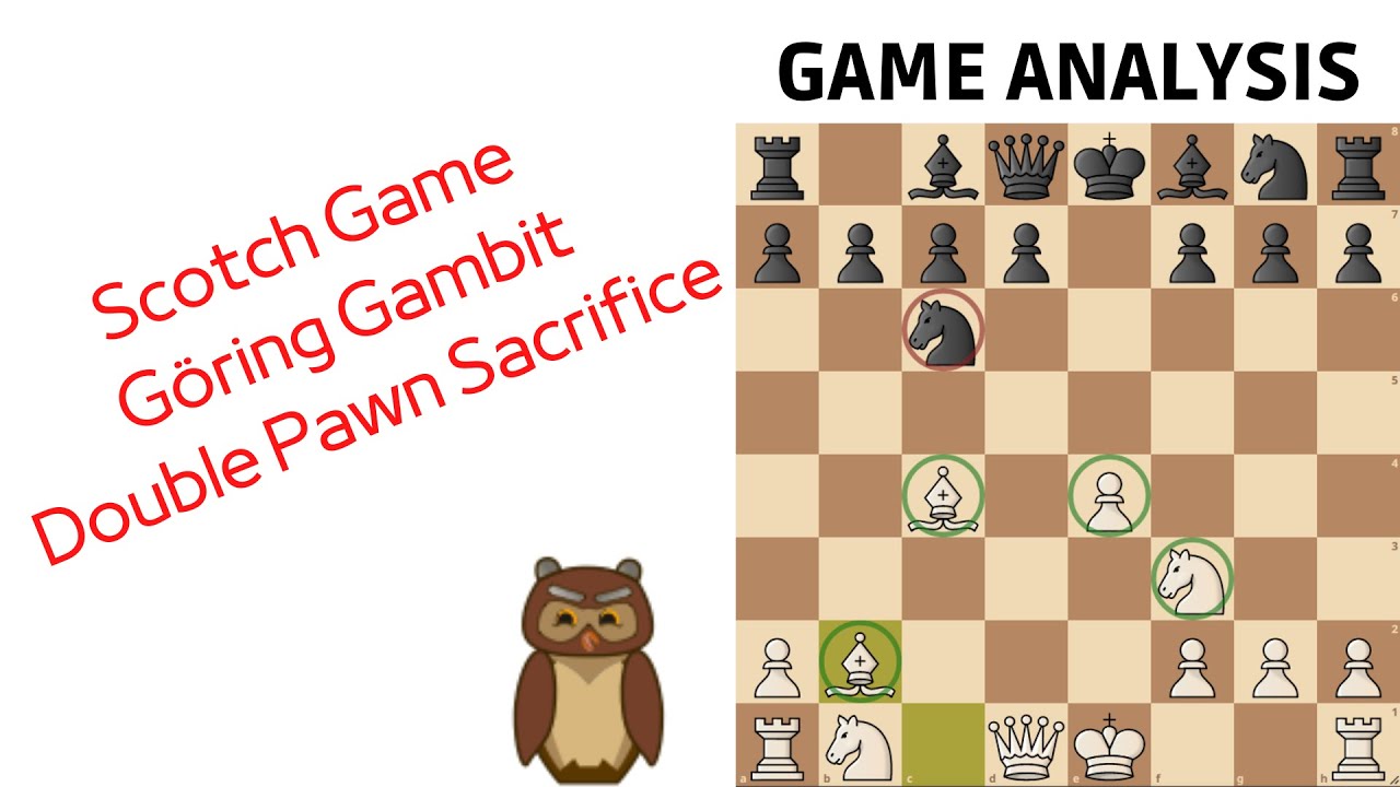 Chess Game Analysis Ep.010 | C44 Scotch Game: Göring Gambit, Double ...