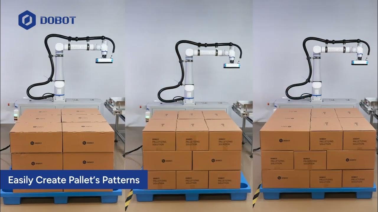 DOBOT CR10 Palletizing Solution - YouTube