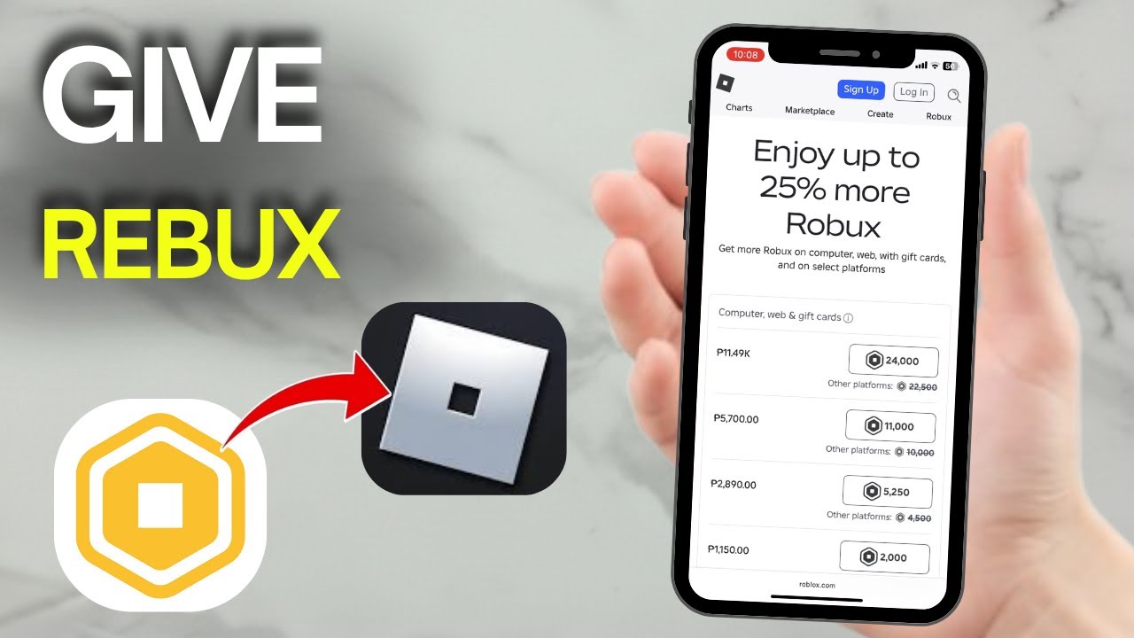 How to Give Robux to People on Roblox Mobile (Easy Guide) - YouTube