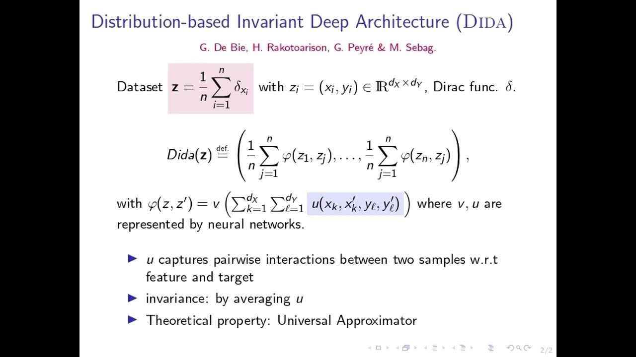 [AutoMLConf'22]: Distribution-Based Invariant Deep Networks for Learning Meta-Features - YouTube
