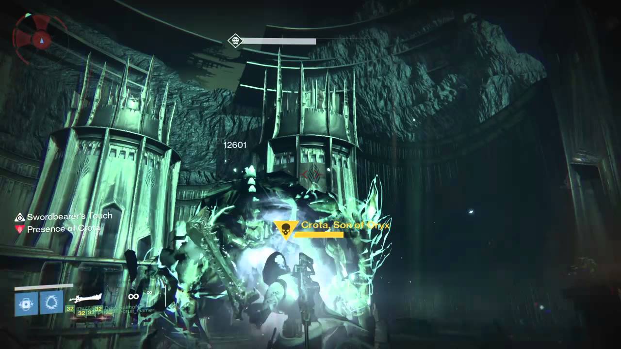 Destiny - Hard Crota Raid - Killing Crota in 2 Swords - YouTube