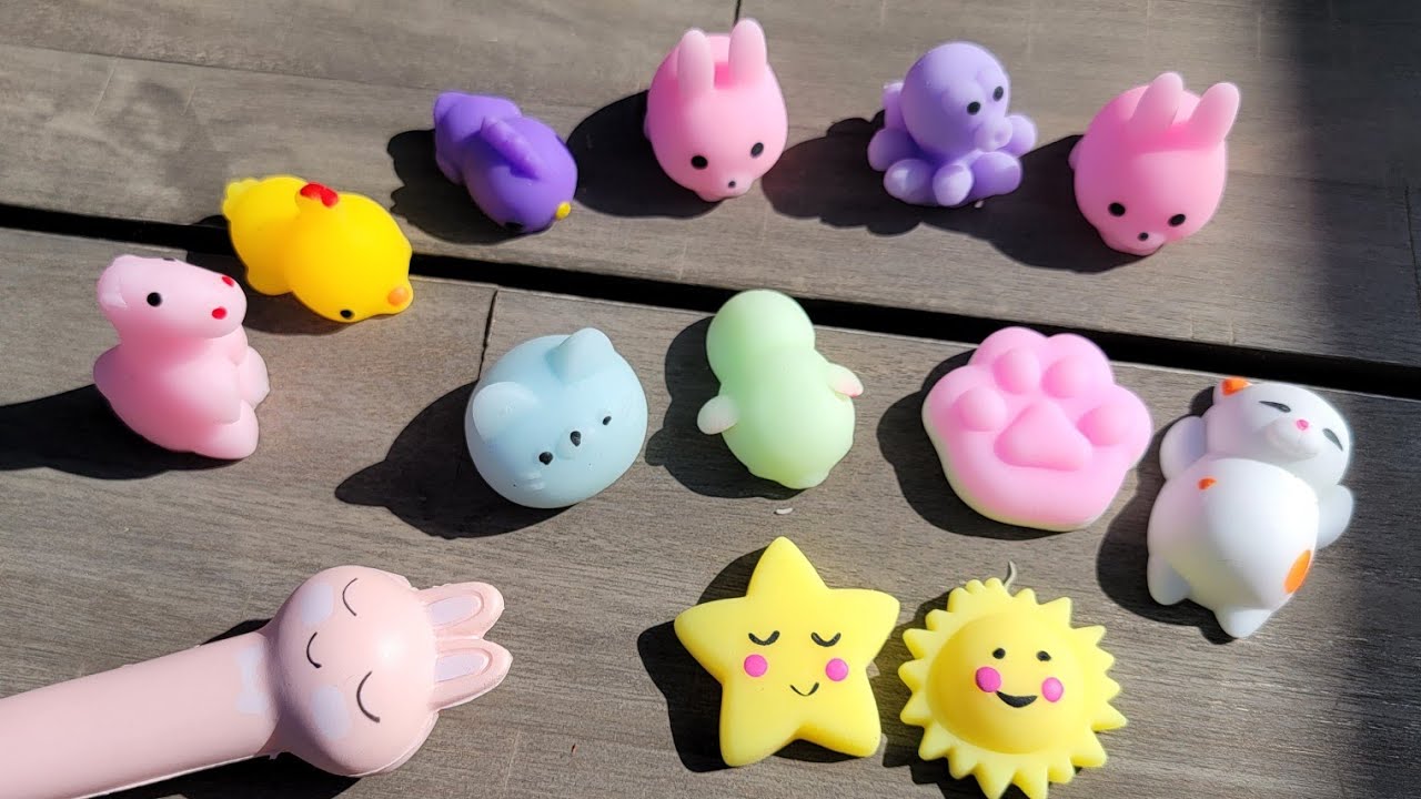 Mochi Squishes Fidget Toys Set - YouTube