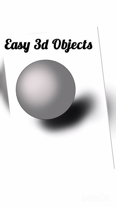 Easy 3d Object Drawing | Shading in digital art - YouTube