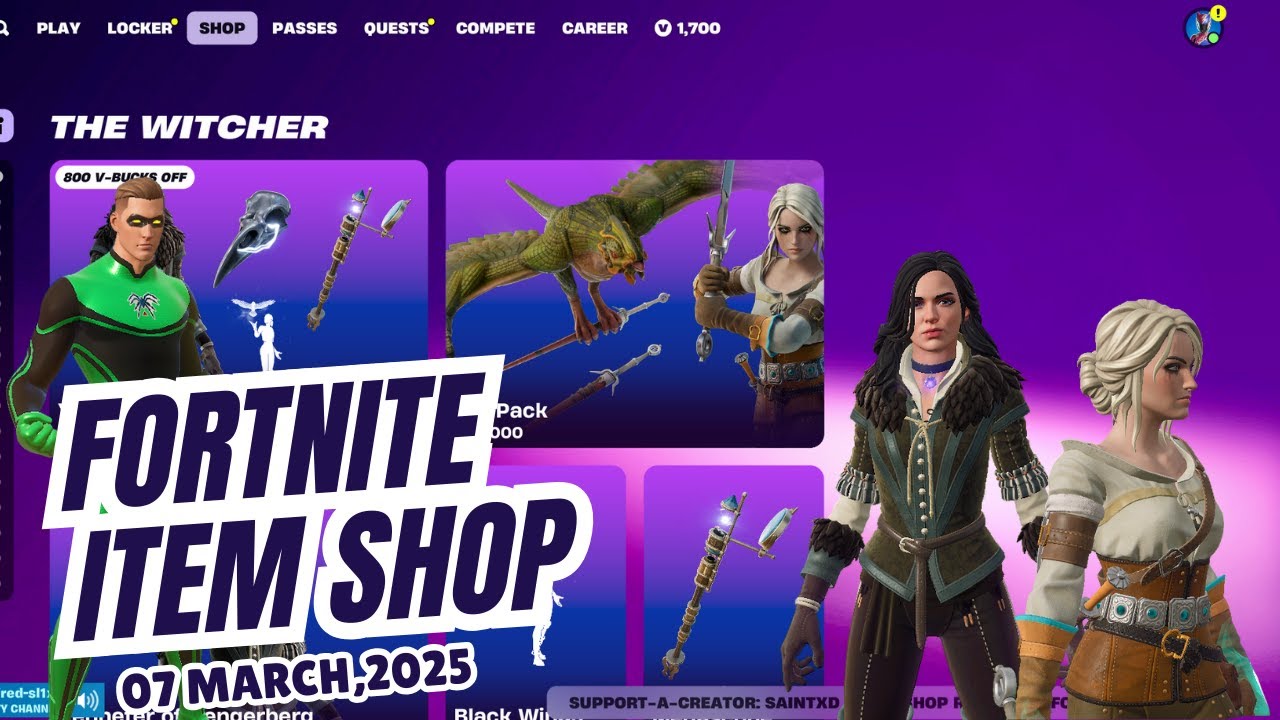 🔥 Fortnite Item Shop Today – The Witcher, Superhero Skins & More ...