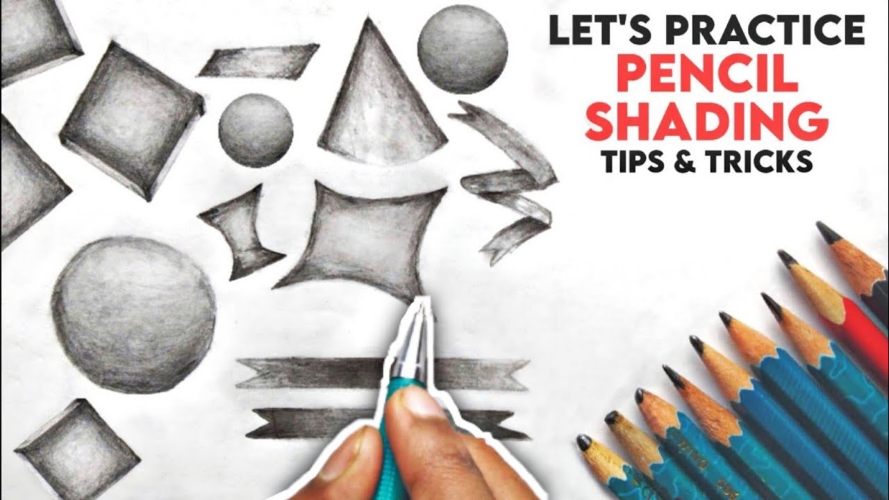 let's practice pencil shading | pencil shading tips | canvas arts - YouTube