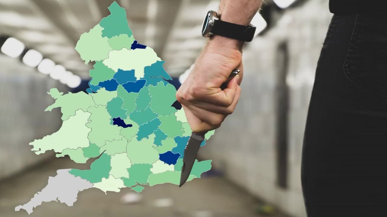 Map reveals most dangerous place for knife crime - where does your area ...