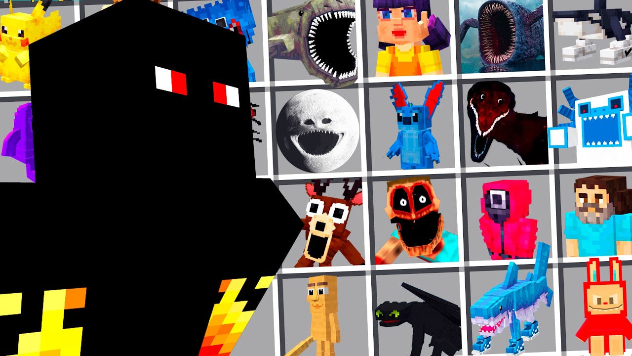 I MADE a ZOO with ALL THE FAMOUS MOBS in Minecraft! - YouTube