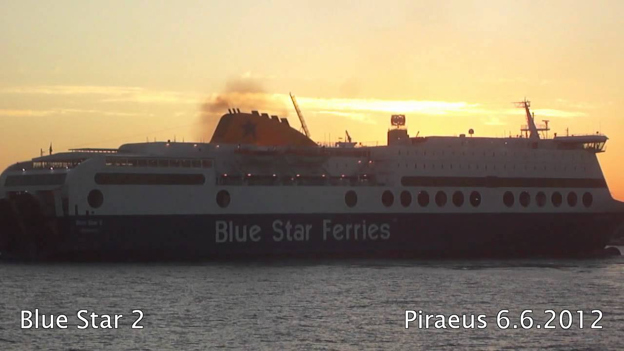 BLUE STAR 2 arrival at Piraeus - YouTube