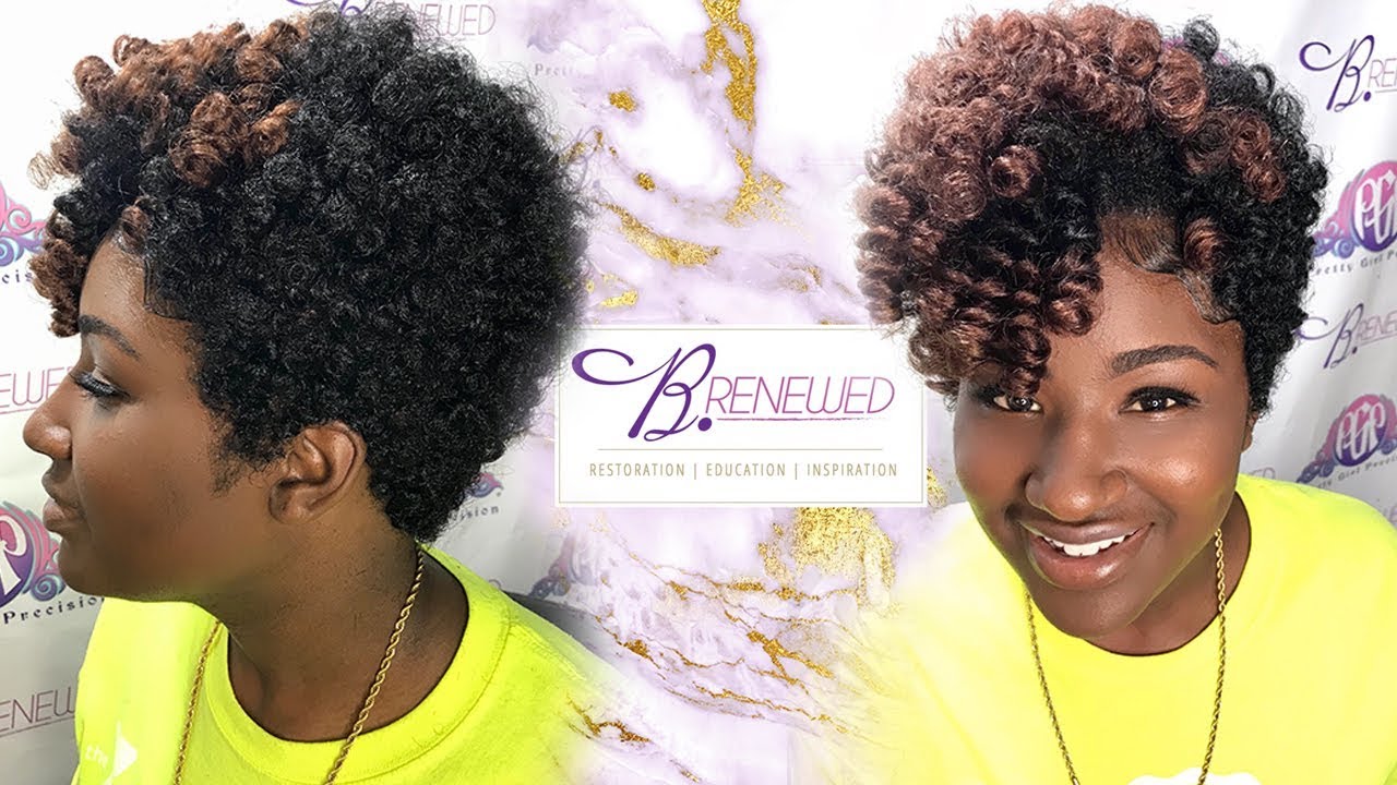 How to Crochet a Tapered cut | CurlKalon TWA | Full video available for ...