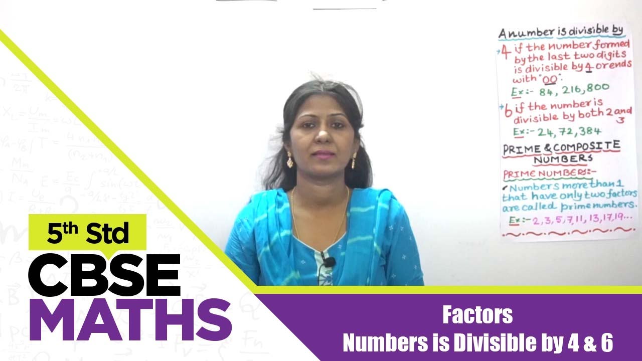 5th Std CBSE Maths Syllabus | 10 - Factors - Numbers is Divisible by 4 ...