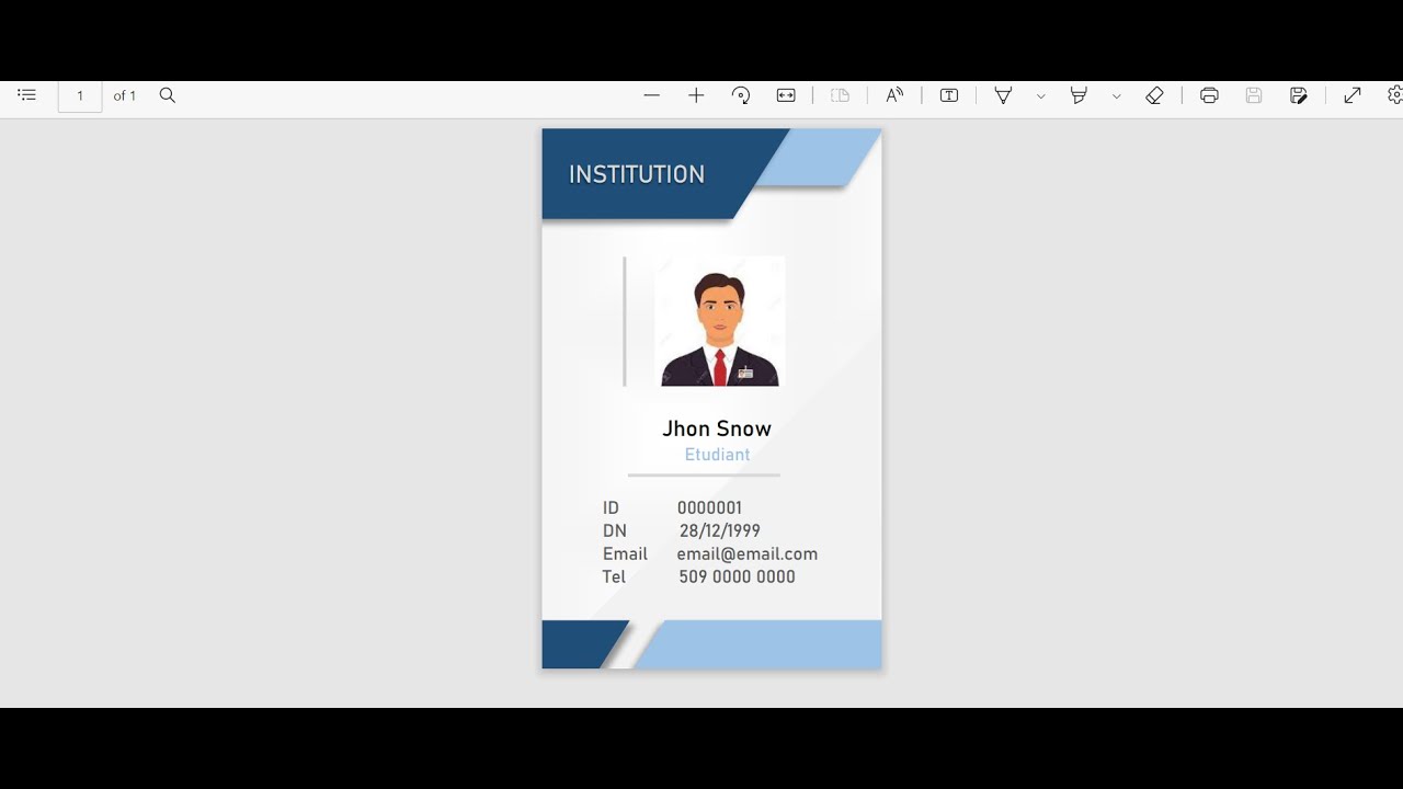 Comment créer un Badge | carte d'identité facilement avec Microsoft ...