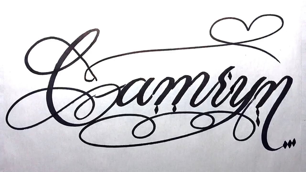 Camryn Name Signature Calligraphy Status | #moderncalligraphy #cursive ...