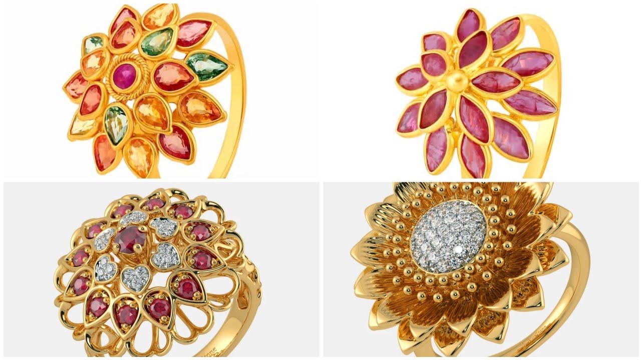 Beautiful Bridal Gold Rings Models 👌 - YouTube