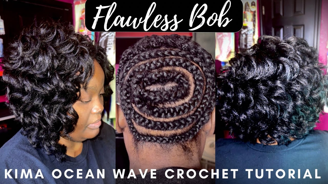 KIMA OCEAN WAVE CROCHET BOB | BRAIDS TUTORIAL - YouTube