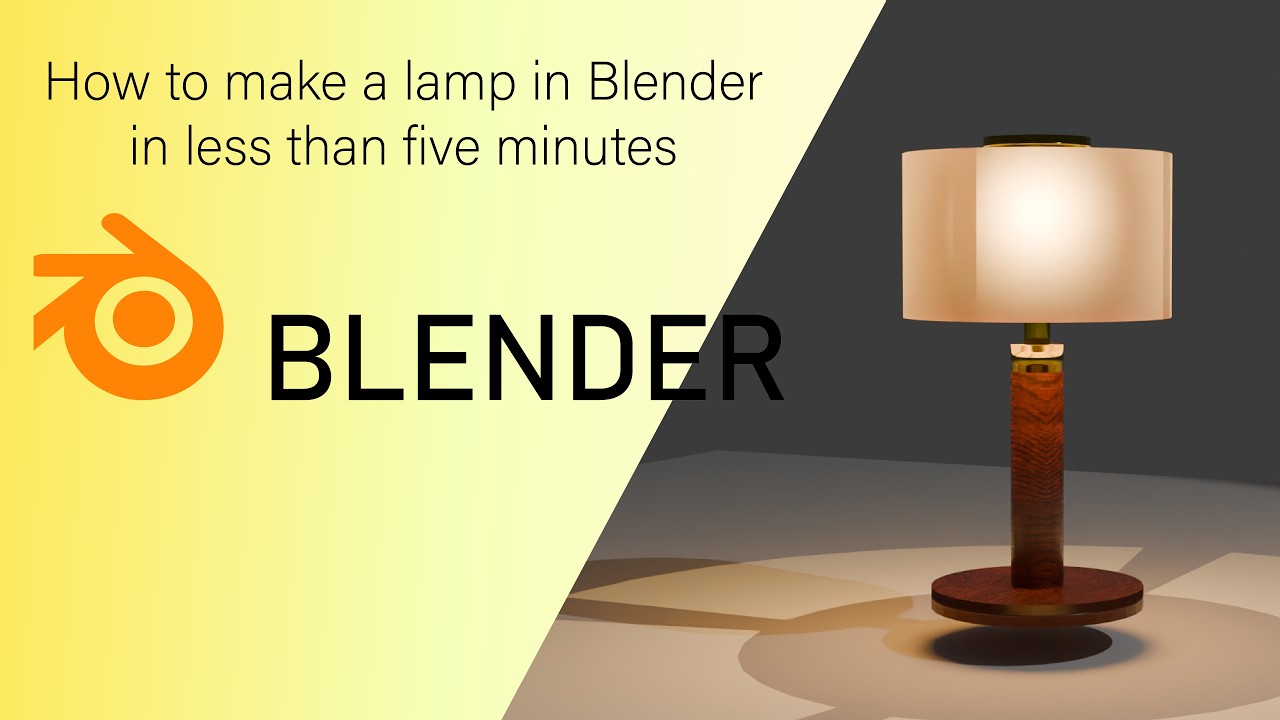 How to make a lamp in Blender in less than five minutes. - YouTube