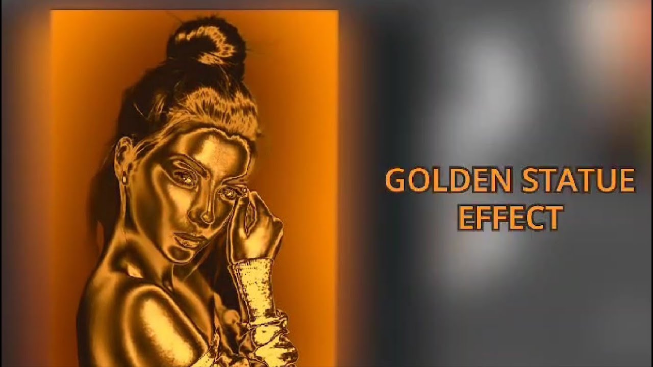 ZICA CBE | Photoshop Tricks for a Realistic Golden Statue Effect | # ...
