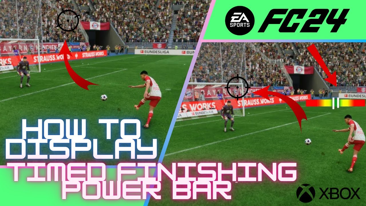 How to display Timed Finishing power bar in FC 24 - YouTube