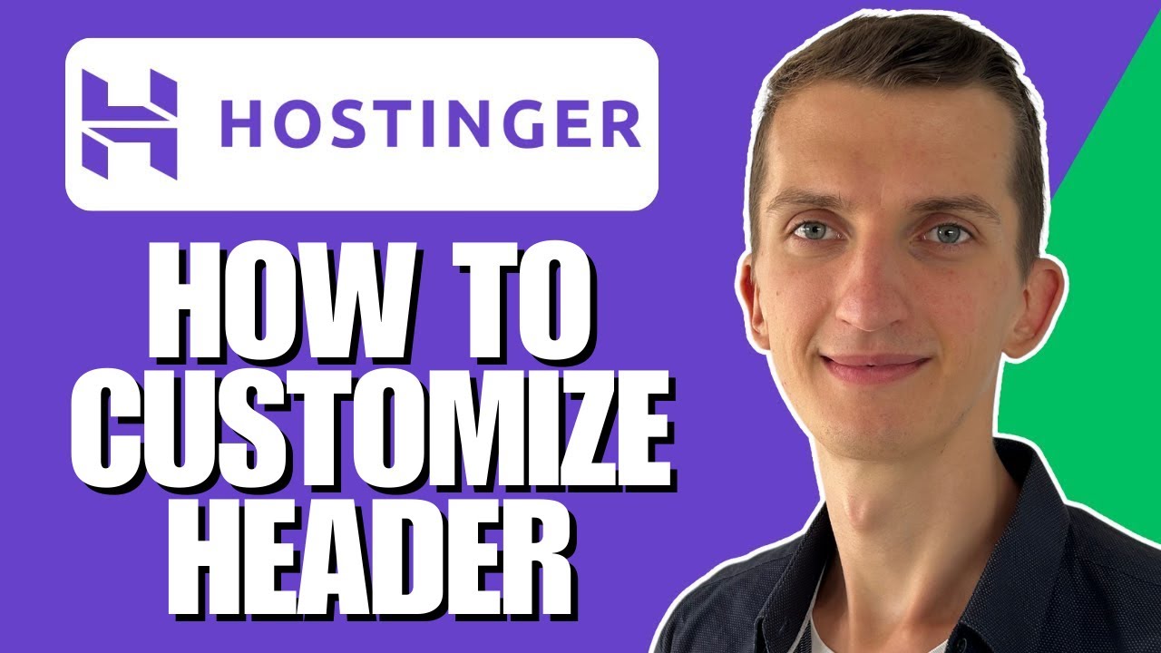 How to Customize the Header Section in Hostinger Website Builder - YouTube