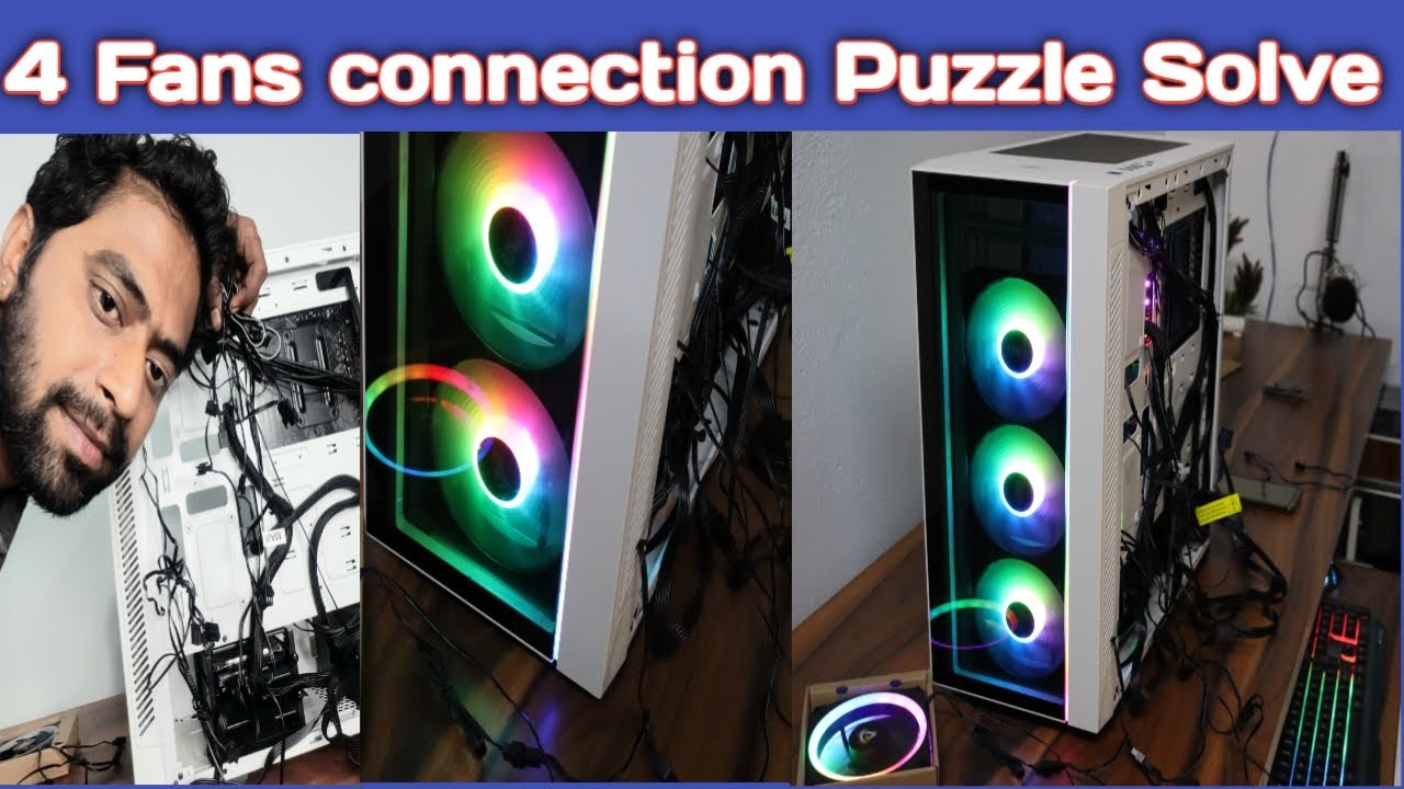 PC build part 03/Cabinet Fan install/Cabinet fan connection puzzle ...