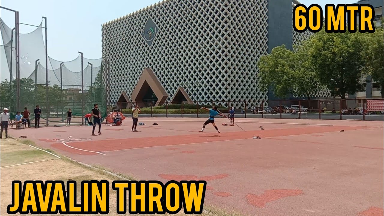 javelin throw( under20 boys) 60mtr throw nadiad - YouTube