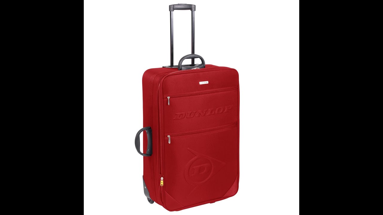 Обзор дорожный чемодан Dunlop Red Suitcase - YouTube