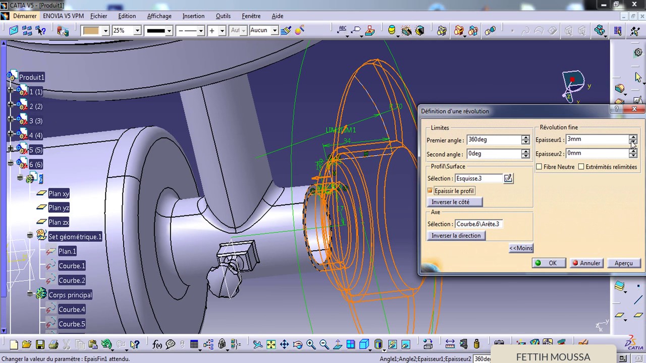 CATIA-KEYSHOT CHOPER_HACHOIR - YouTube