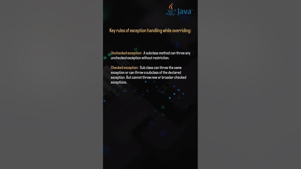 Java Tricky Question 2 | Overriding and exception handling | #codenova ...