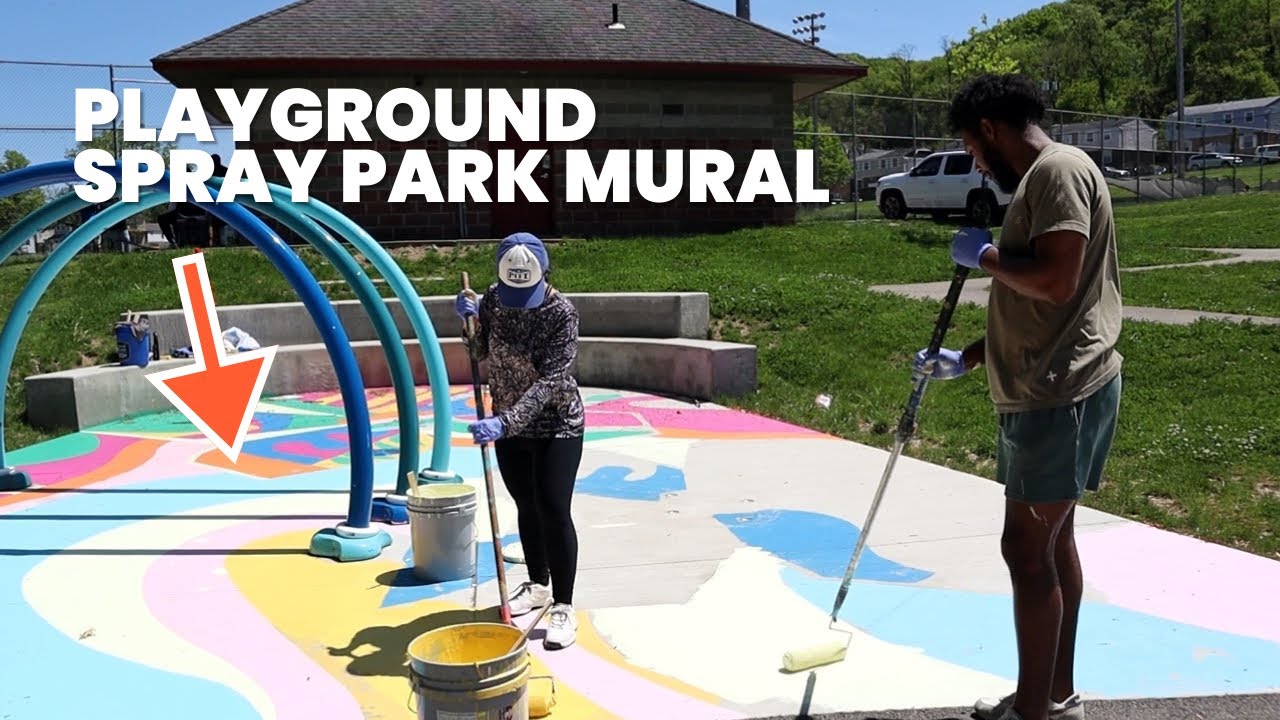 We Turned this Playground Spray Park into a Work of Mural Art ...