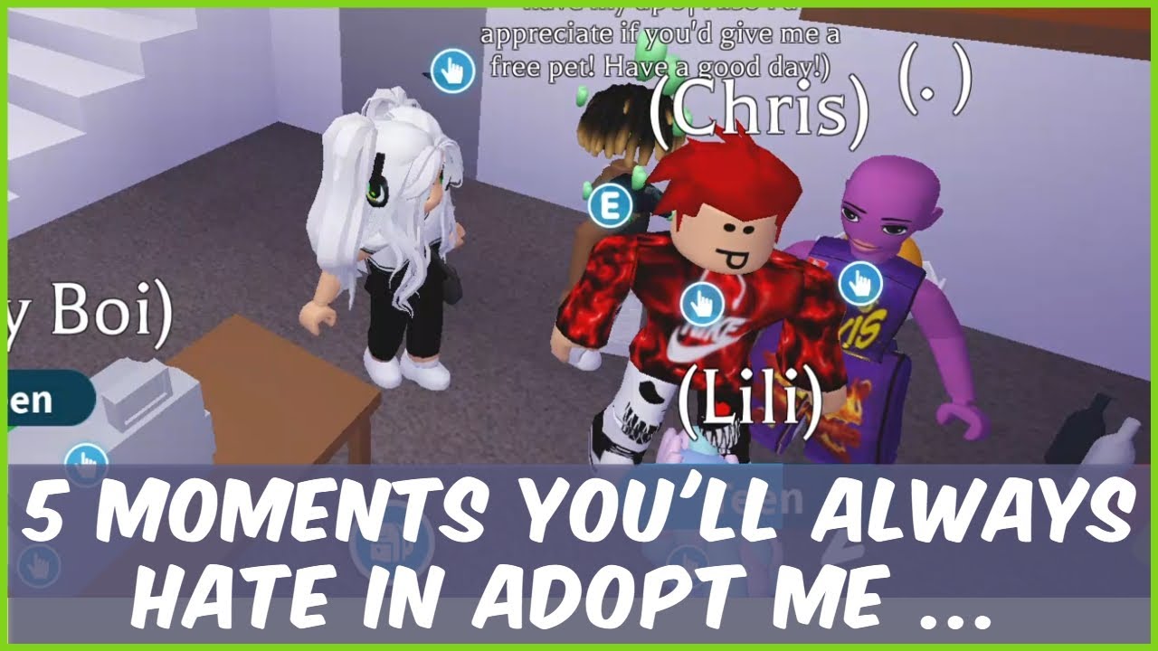 5 MOMENTS YOU'LL ALWAYS HATE IN ADOPT ME ... 🤩 Adopt Me Giveaway - YouTube